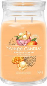 Yankee Candle vonná svíčka Signature ve skle velká Mango Ice Cream 567g