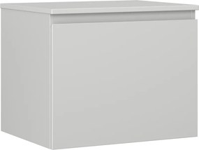Mexen Orio, koupelnová skříňka 60 cm s horní částí, 1 zásuvka, šedá matná, 91A10-06047-1-BFC62