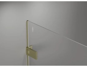 Mexen, Mexen Lunar-F skládací levé sprchové dveře 60 cm, transparentní, broušené zlaté - 836-060-000-55-00-L