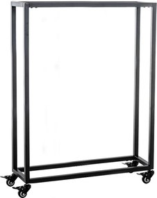 Stojan na palivové dřevo Hetta 25x60x100 cm – černá