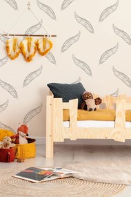 Adeko Dětská dřevěná postel Pikko B - 180x90