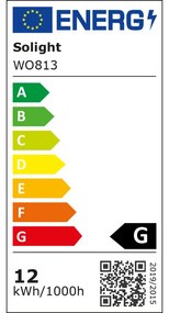 Solight LED venkovní nástěnné osvětlení Terni, 12W, 560lm, 3000K, PIR sensor