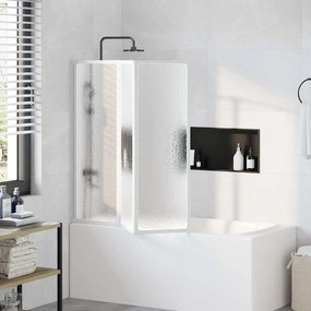 Vanová zástěna 141 x 132 cm 3 skládací panely 140785