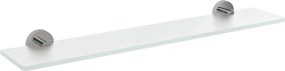 Sapho X-Round - Polička, délka 70 cm, mléčné sklo/chrom XR009-06