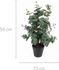 Umělý eukalyptus v květináči EDEN, 54 cm