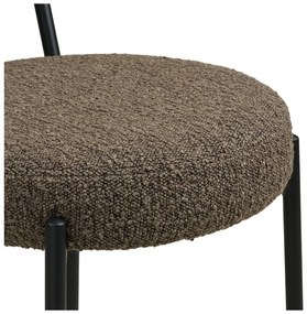Hnědá čalouněná barová židle (výška sedáku 65 cm) Badalona – House Nordic