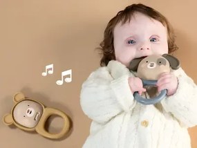 TAF TOYS Chrastítko Sound Discovery Duo Bell  Clapper / Sada 2 ks / Si