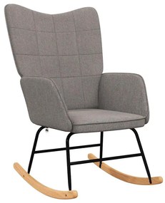 Houpací křeslo taupe textil 328016