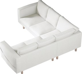 Potah na pohovku IKEA Norsborg rohová 4-místná barva krémová látka pletený vzor