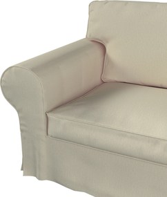 Potah na pohovku IKEA Ektorp 2-místná s lenoškou barva krémová látka lesklé, pletený vzor