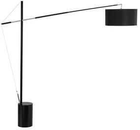 Nova Luce Stojací lampa TRACCIA, stínidlo nastavitelné E27 1x12 W Barva: Černá