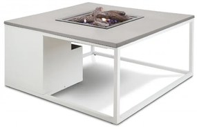 Krbový plynový stůl Cosiloft 100 bílý rám / šedá deska COSI