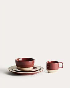 Vínový dezertní keramický talíř ø 20 cm Doren – Kave Home