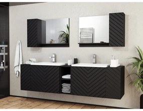 Koupelnová sestava Najrip I, Sifon k umyvadlu: ne, Barva dřeva: černá