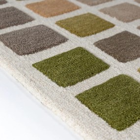 Zelený ručně tkaný vlněný koberec 160x230 cm Renga Wool – Flair Rugs