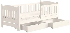 Dřevěná dětská postel Alvins DP 002 - Bílý