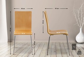 Konferenční židle Pepe – přírodní