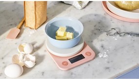Bílá plastová digitální kuchyňská váha Foodie – RIG-TIG