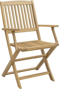 Skládací židle 6 ks 54,5x58x90 cm Masivní akácie 3214230
