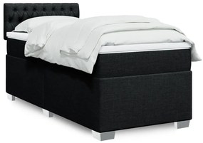 Box spring postel s matrací černá 80 x 200 cm textil 3285724
