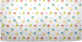 Sablio Ručník Zmrzlinky s muffiny - 70x140 cm