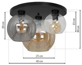 Stropní svítidlo SOFIA 3xE27/60W/230V mix