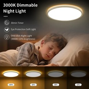 Brilagi - LED Stmívatelné svítidlo ULTRA SLIM LED/18W/230V pr. 30 cm bílá + DO