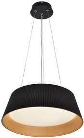 Černé závěsné LED svítidlo Umbria s dřevěným dekorem 24W  - Candellux