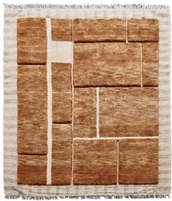 Diamond Carpets India, Ručně vázaný kusový koberec Filippo DESP P113 Brown Mix, 240x300, hnědá, ložnice
