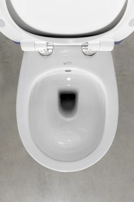 Isvea Isvea, SENTIMENTI CLEANWASH závěsná WC mísa, integrovaný ventil a bidetová sprška, Rimless, 36x51cm, bílá, 10ARS1101I