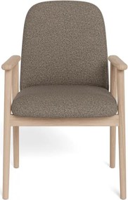 ACTONA Set dvou jídelních židlí s područkami CALVIN taupe