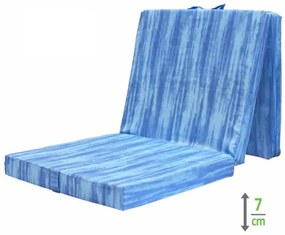 Skládací matrace 60x190 modrá THOMMY