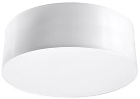 Stropní svítidlo Arena, 1x bílé plastové stínítko, (bílý plast), (fi 25 cm)