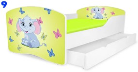 Dětská postel Adam rainbow vzor 9 160x80 cm