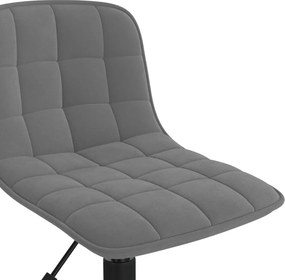 vidaXL Otočné jídelní židle 2 ks samet [334118] Barva: Tmavě šedá