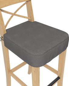 Sedák na židli IKEA Ingolf - barová barva šedá látka pletený vzor