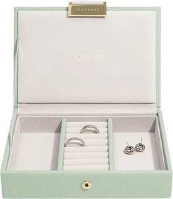 Krabička na šperky Stackers s poklicí mini šalvějově zelená