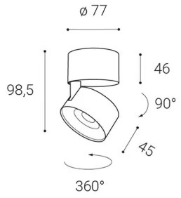 LED2 - LED Bodové svítidlo KLIP ON LED/11W/230V