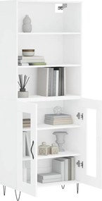 Skříň highboard bílá 69,5 x 34 x 180 cm kompozitní dřevo 3189309