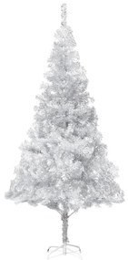 Umělý vánoční stromek se stojanem stříbrný 210 cm PET,  321014 HangarStore.cz