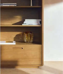 Oranžová skleněná ručně vyrobená váza (výška 23 cm) Nicora – Kave Home