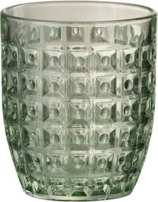 Zelená reliéfní sklenička Embossed - Ø9*10cm / 250ml
