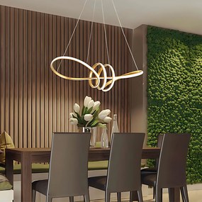 Toolight Závěsné LED osvětlení E39 LHJ036-CP zlaté