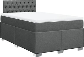 Box spring postel s matrací tmavě šedá 120x200 cm textil 3285863