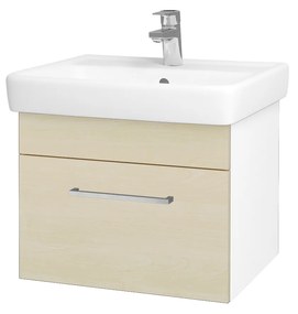 Dřevojas Koupelnová skříň Q UNO SZZ 55 Varianta: N01 Bílá lesk / Úchytka T04 / IND Individual