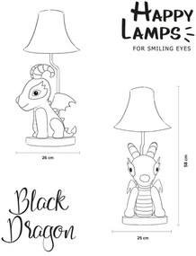 Happy Lamps - LED Dětská stolní lampa DRAGON LED/5,4W/230V drak