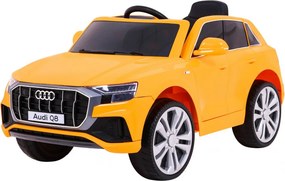 Ramiz Elektrické autíčko Audi Q8 Lift dětské SUV žluté + dálkové ovládání