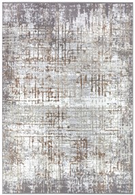Hanse Home, Kusový koberec Shine 105925 Abstract Cream Grey, 67x120, šedá, ložnice