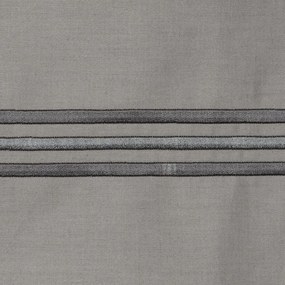 SATÉNOVÉ POVLEČENÍ HAFT4 200X220 CM, 2 KS 70X80 CM STŘÍBRNÁ