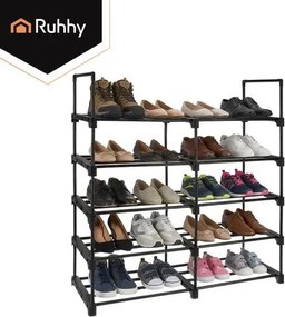 Ruhhy 10patrová police na boty - 45 x 30 x 174 cm